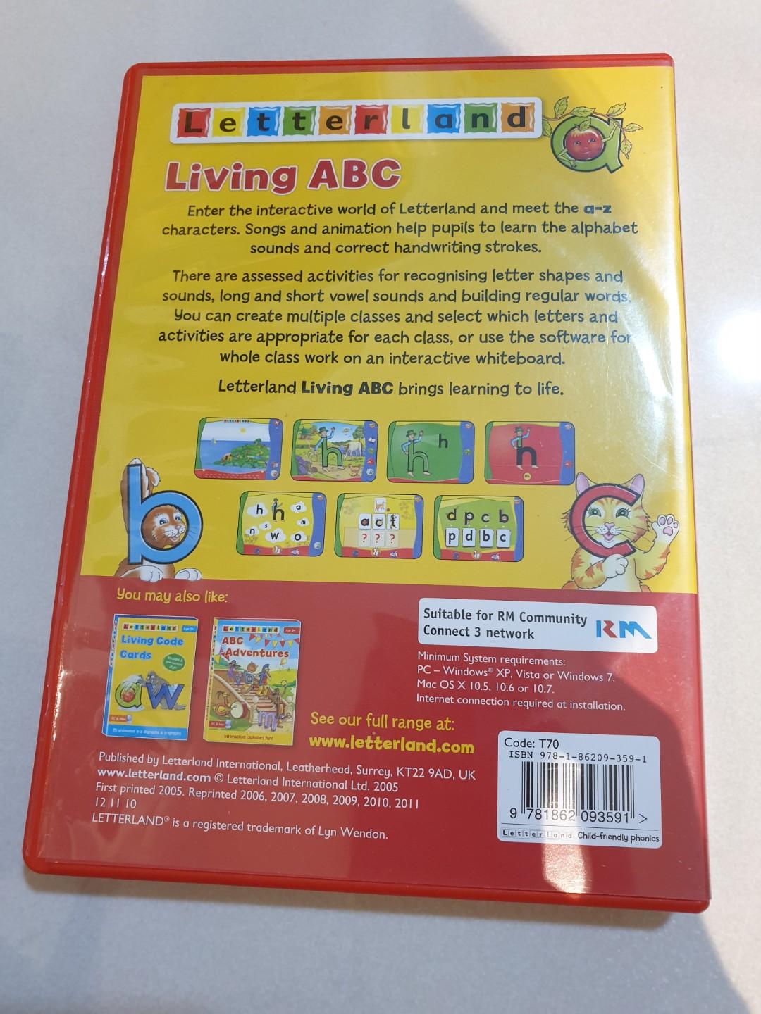 Letterland Living ABC software CD Rom for PC, Hobbies & Toys, Music ...