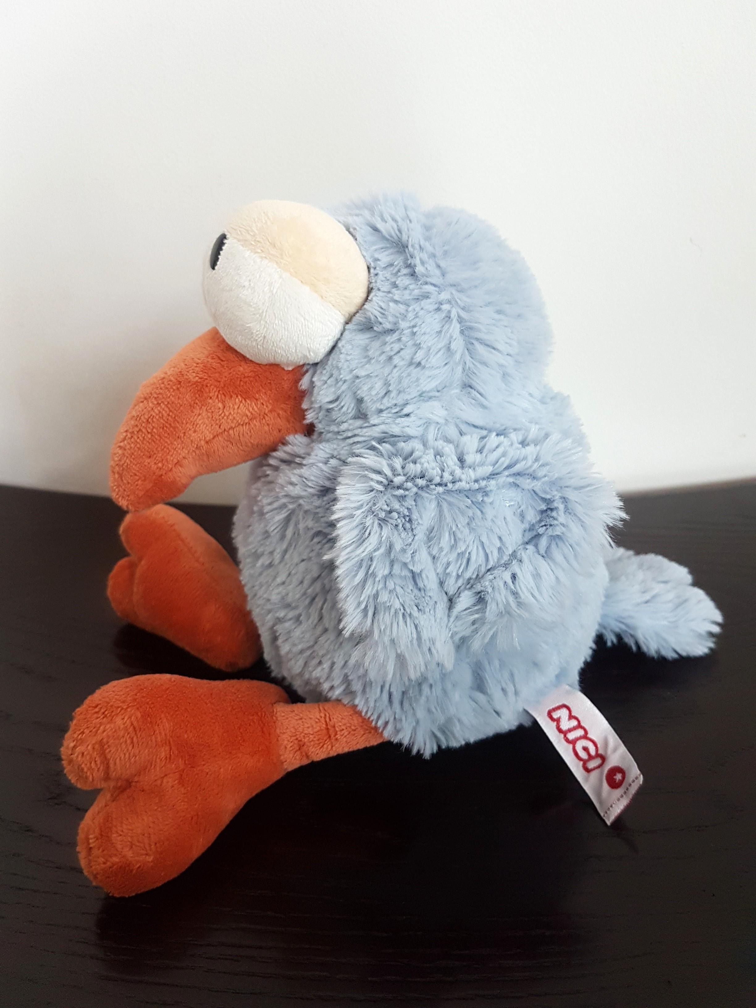 Limited Edition NICI 25cm Light Blue Bird Dangling Plush, Hobbies & Toys, Toys & Games on Carousell
