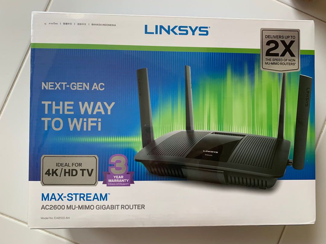 Linksys AC2600 Router Max Stream, Computers & Tech, Parts & Accessories ...