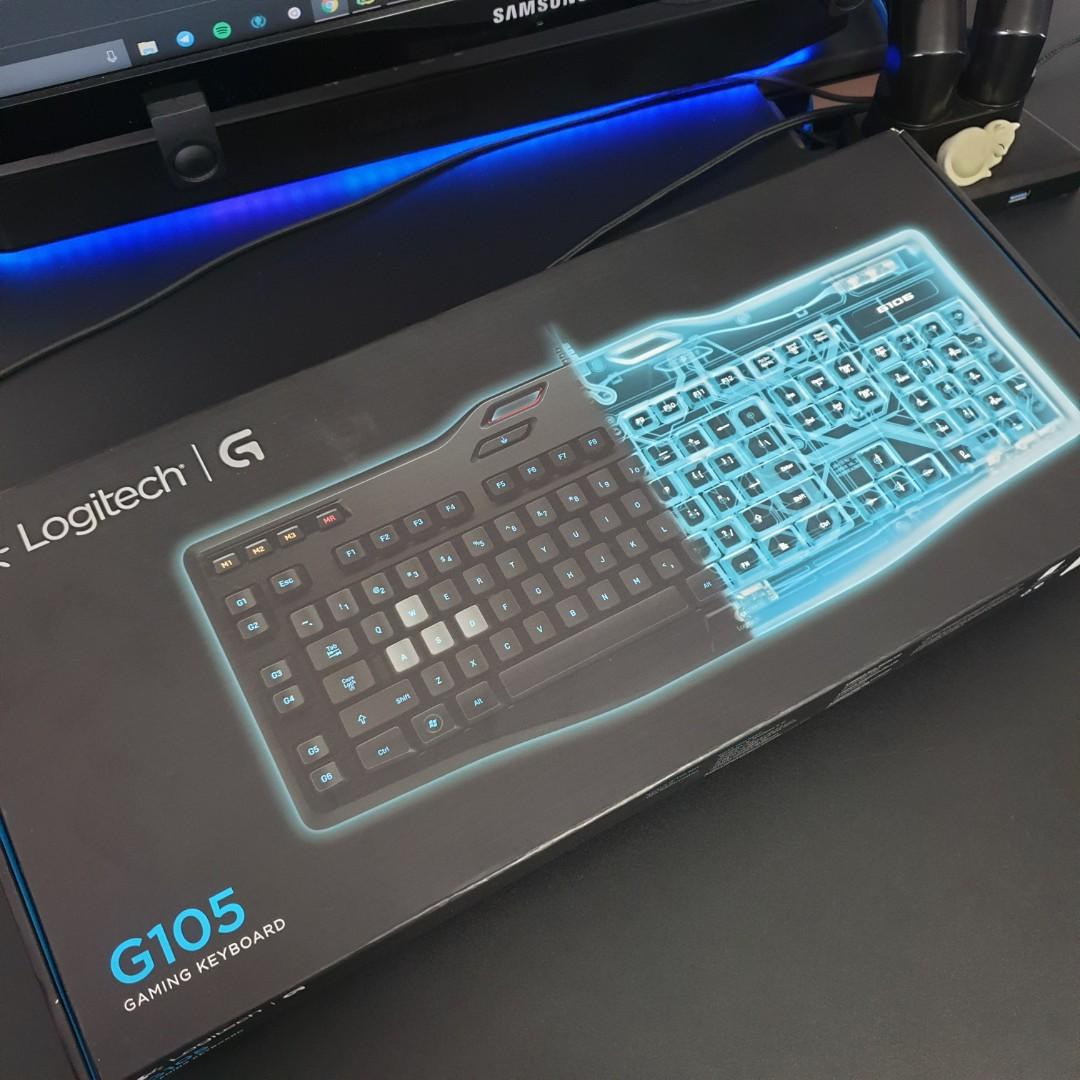 Logitech G105 Gaming Keyboard, Computers & Tech, Parts & Accessories ...