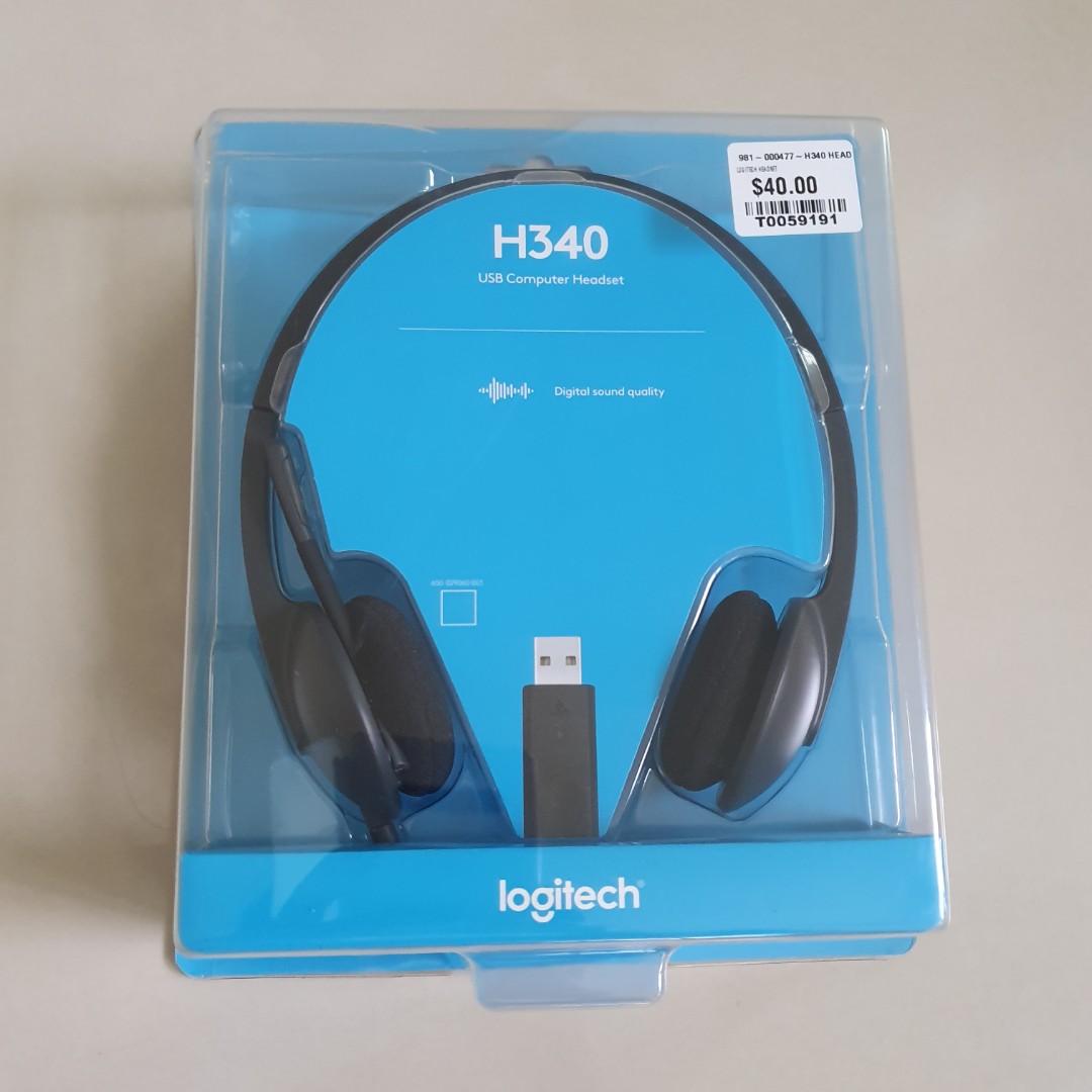 Logitech H340 Headset, Audio, Headphones & Headsets on Carousell