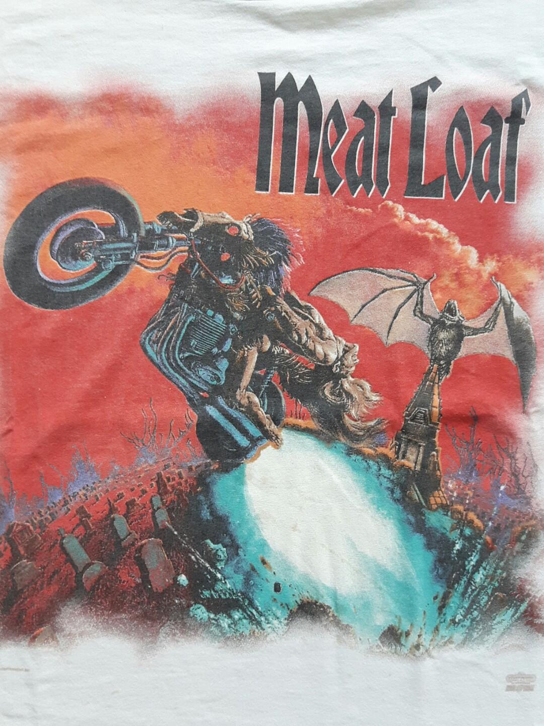 Meat Loaf vintage band iron maiden anthrax slayer megadeth, Men's ...