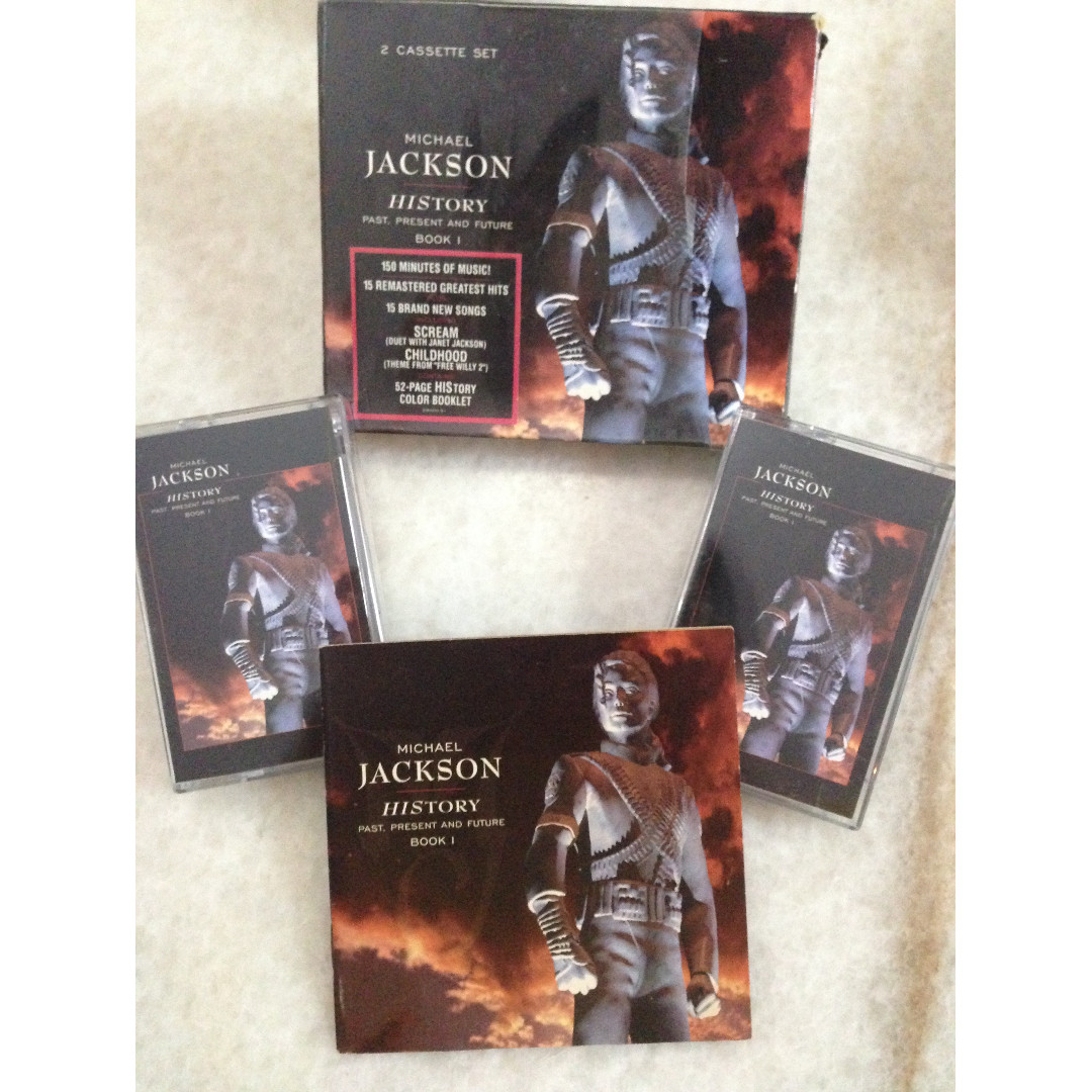 Michael Jackson HISTORY Cassette tape Past Present and Future Book 1 ...