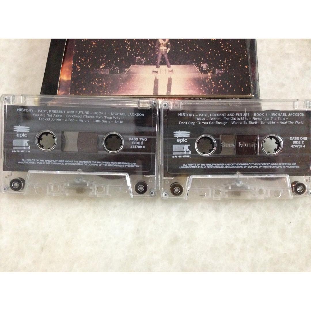 Michael Jackson HISTORY Cassette tape Past Present and Future Book 1 ...