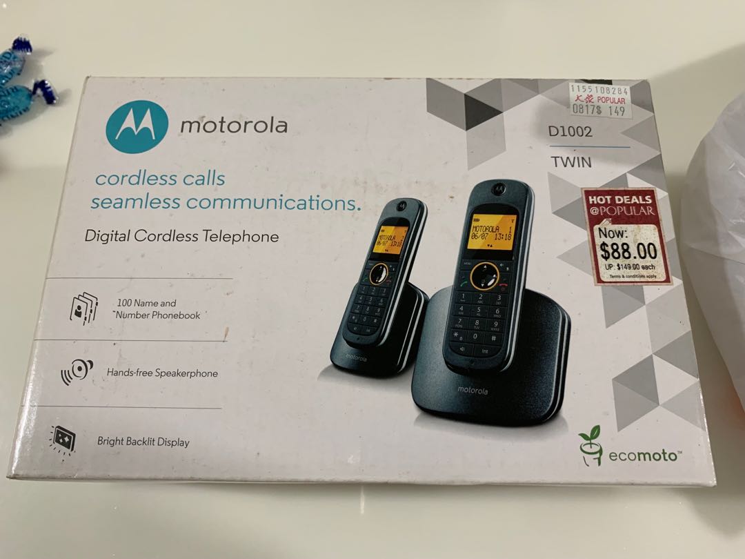 Motorola digital Dect Cordless Telephone (Twin Handset), Audio, Other ...