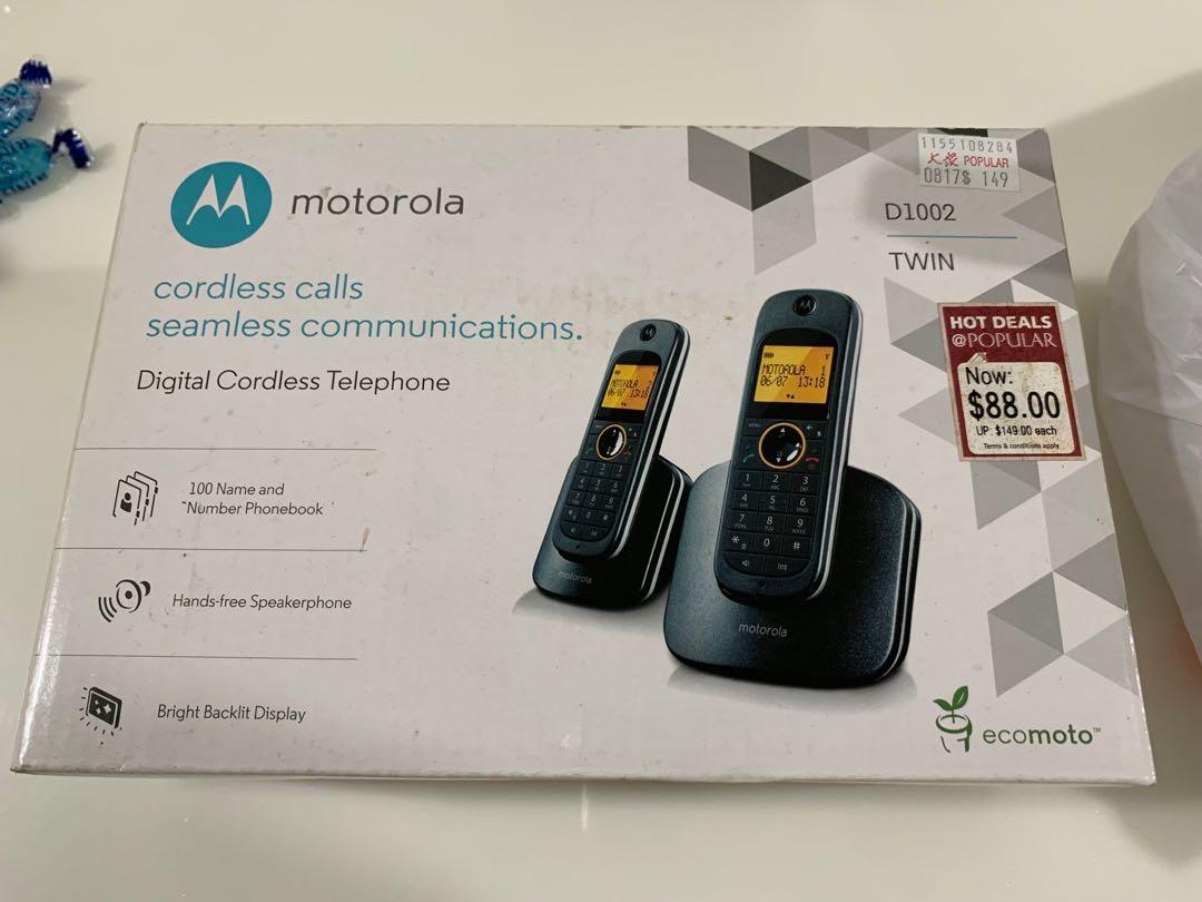 Motorola digital Dect Cordless Telephone (Twin Handset), Audio, Other ...