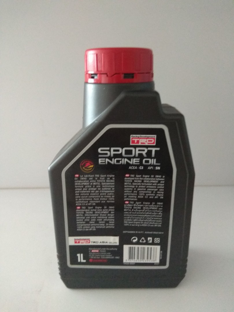 Motul TRD Engine Oil 5W40, Car Accessories, Accessories on Carousell