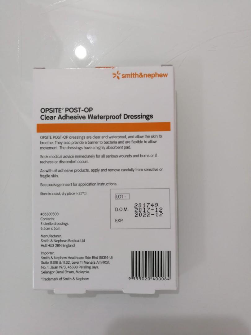 OPSITE POST - OP clear adhesive waterproof dressing, Health & Beauty ...