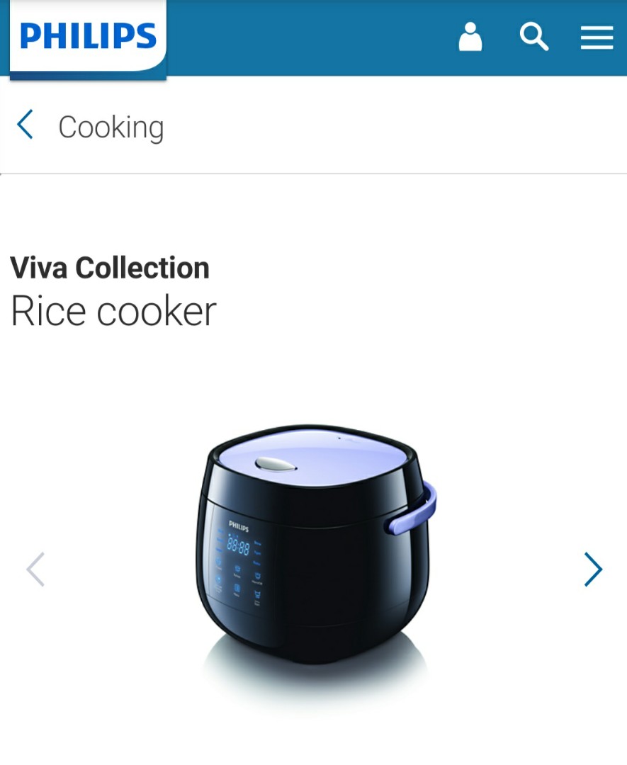 Philips Viva Collection Rice Cooker, TV & Home Appliances, Kitchen ...