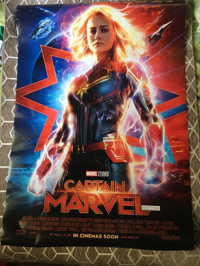 Poster captain marvel, Hobbies & Toys, Music & Media, CDs & DVDs on ...
