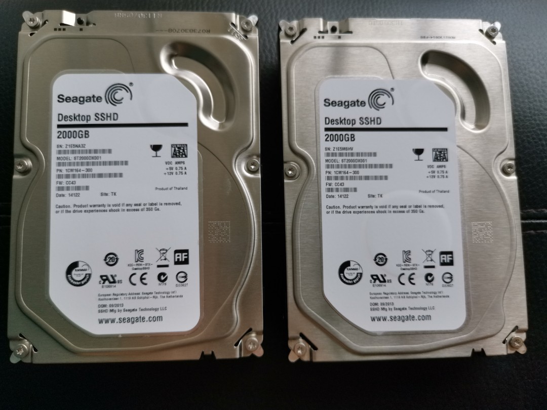 Seagate hybrid SSHD ST2000DX001 2TB Desktop, Computers & Tech, Parts ...