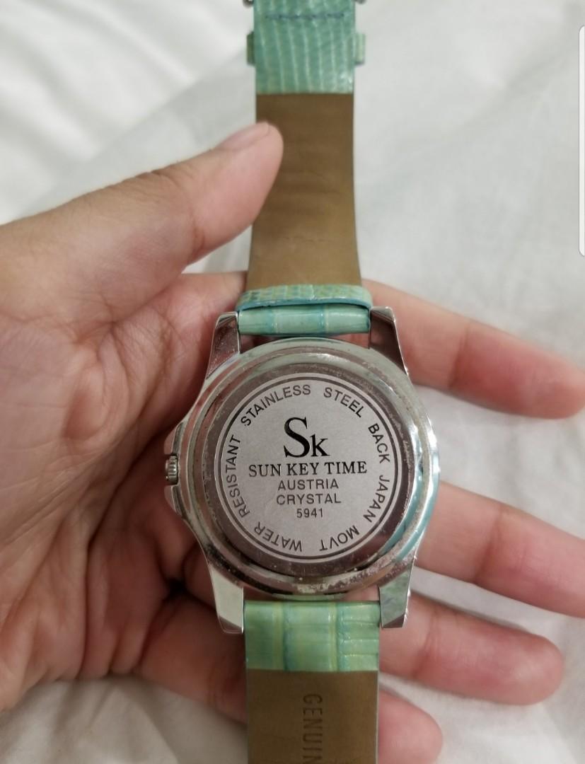 sk sun key time crystal watch, Women's Fashion, Watches & Accessories ...