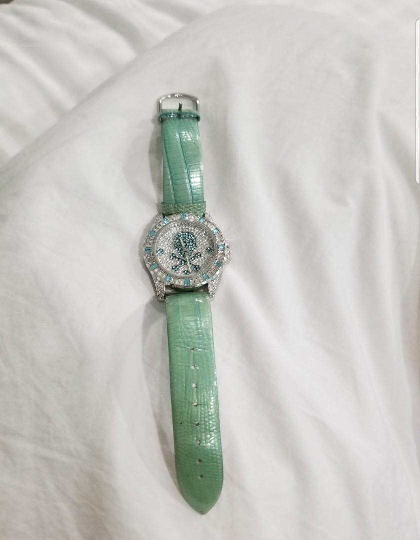 sk sun key time crystal watch, Women's Fashion, Watches & Accessories ...