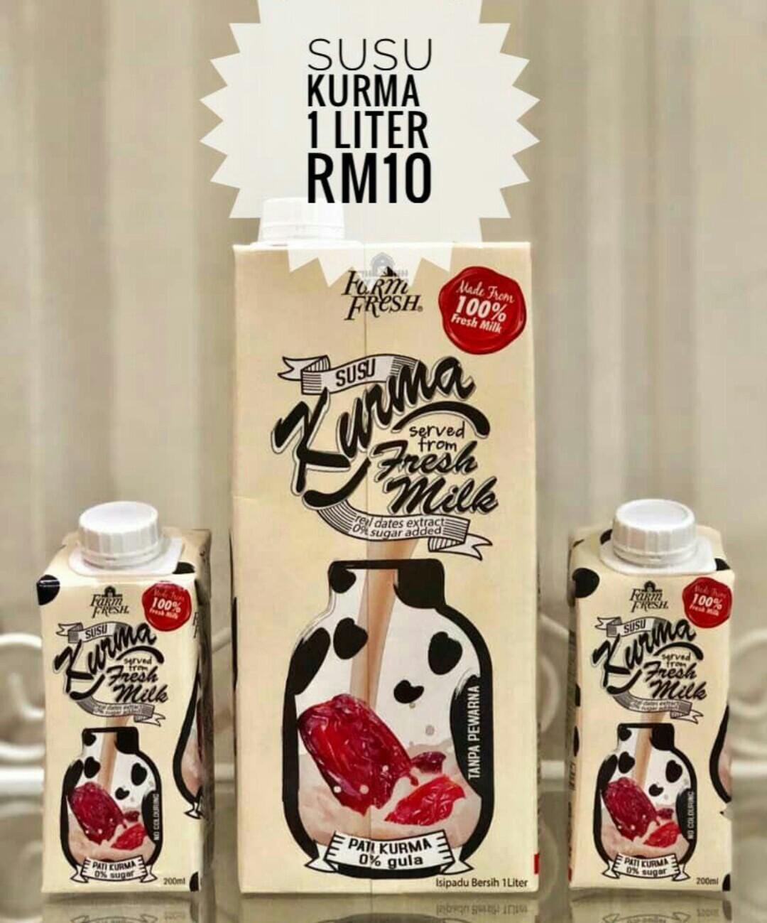 Susu Kurma Farm Fresh, Food & Drinks, Beverages on Carousell