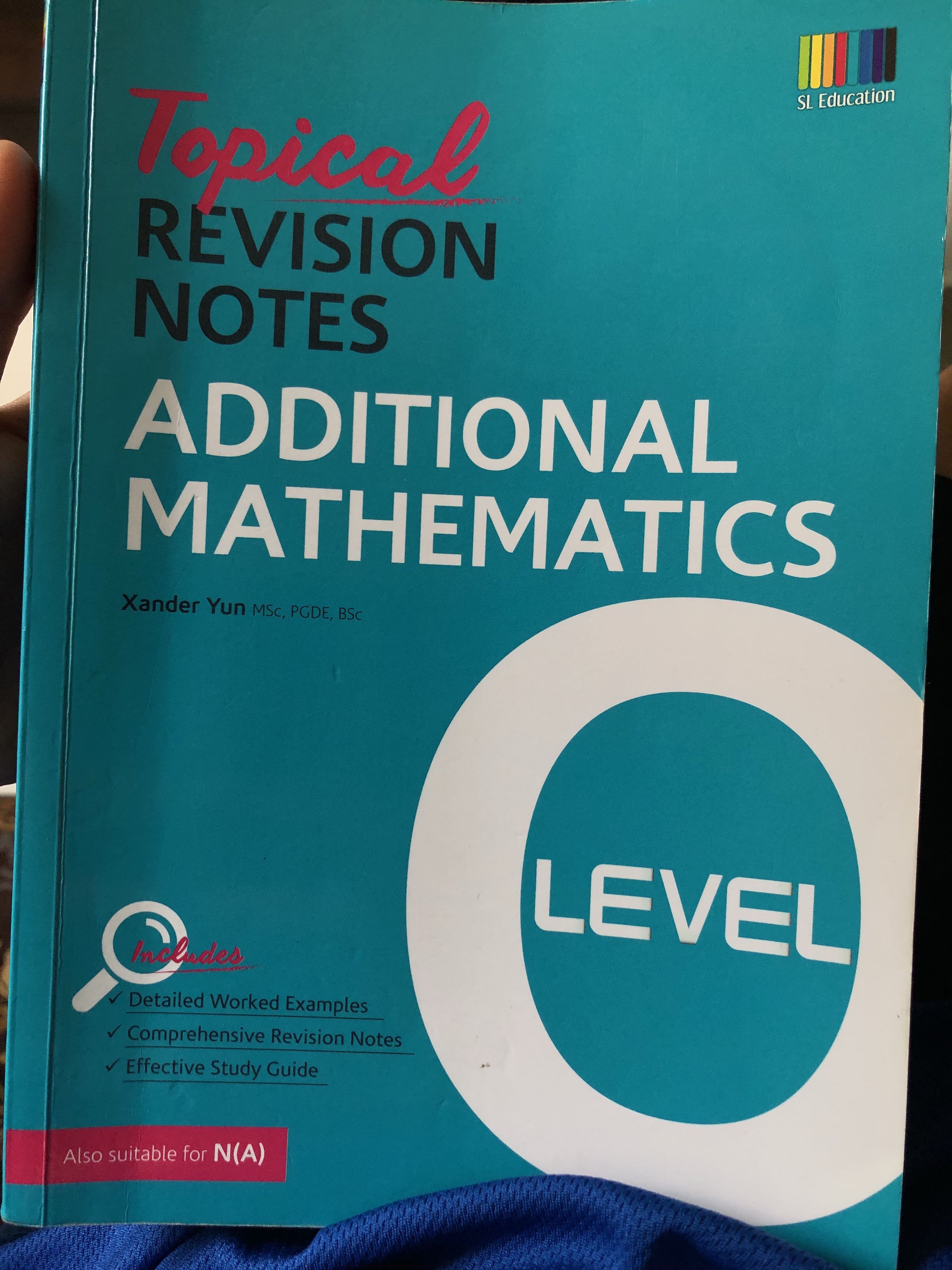 Topical Revision Notes Additional Mathematics, Hobbies & Toys, Books ...