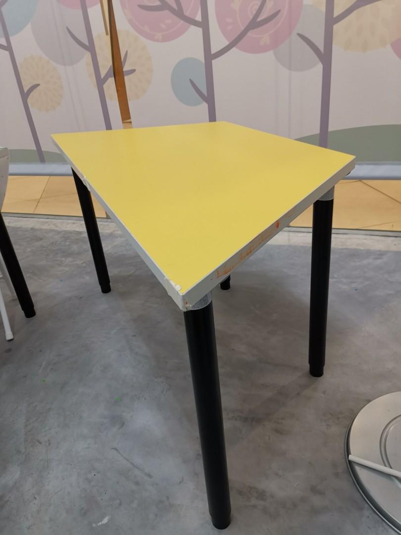 Trapezium table with height adjustable leg, Furniture & Home Living ...