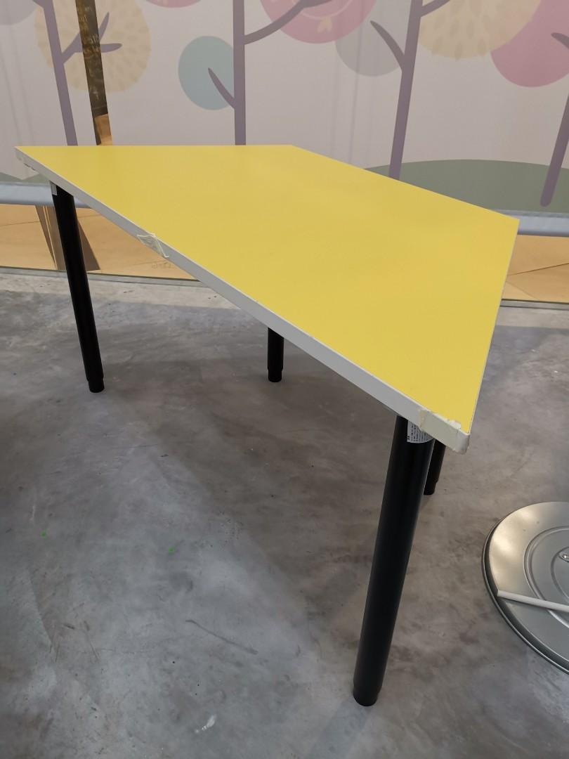 Trapezium table with height adjustable leg, Furniture & Home Living ...