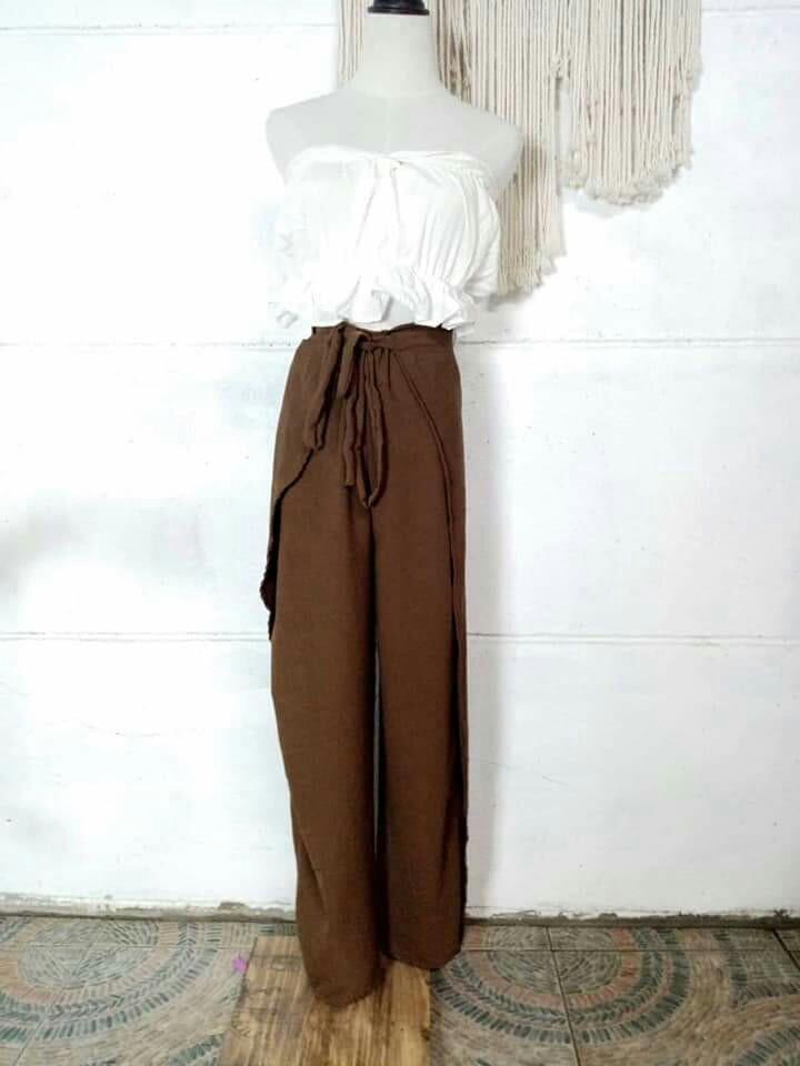 Tube and Cullotes Square Pants Terni Coordinates, Women's Fashion ...