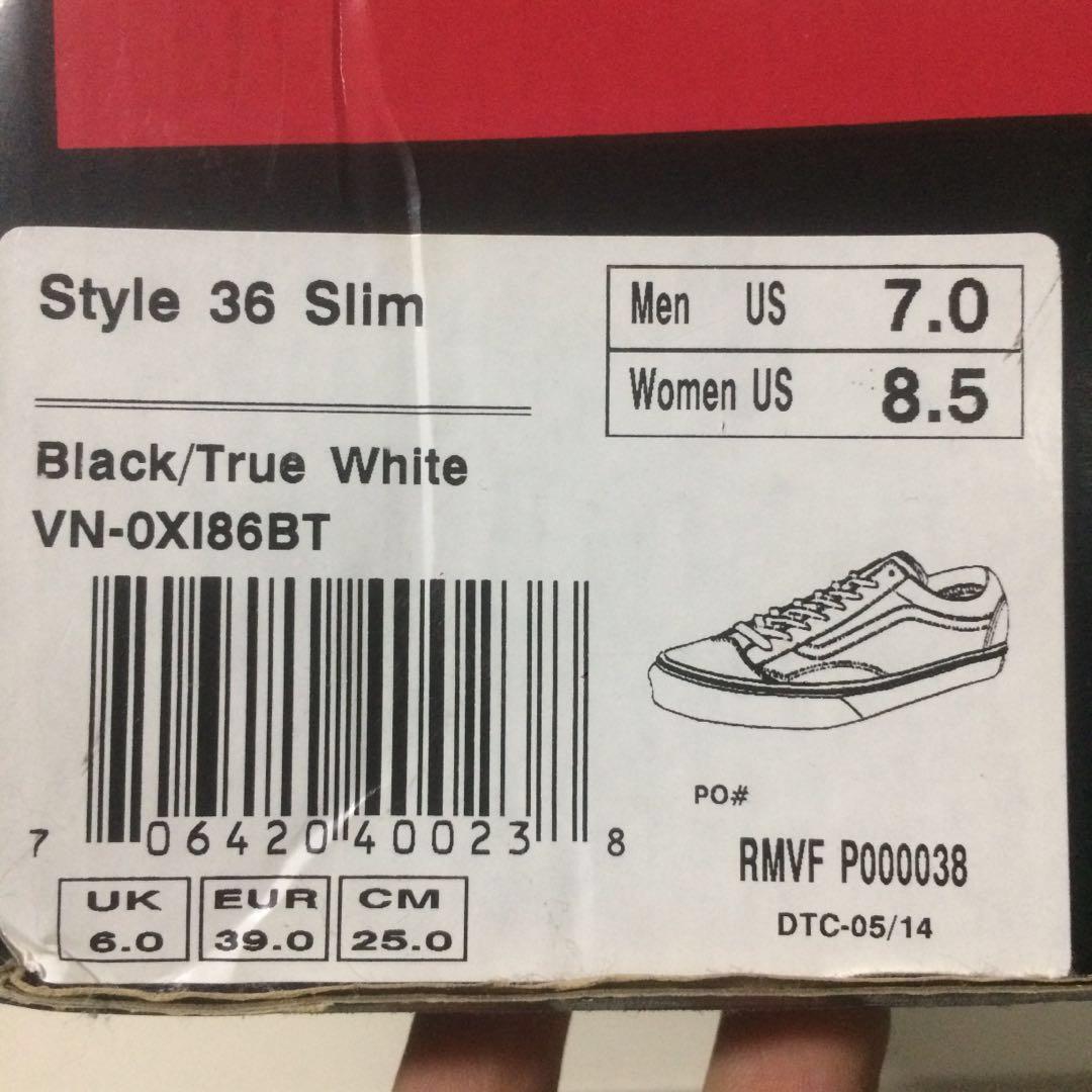 Vans old skool style 36 slim, Men's Fashion, Footwear, Sneakers on ...