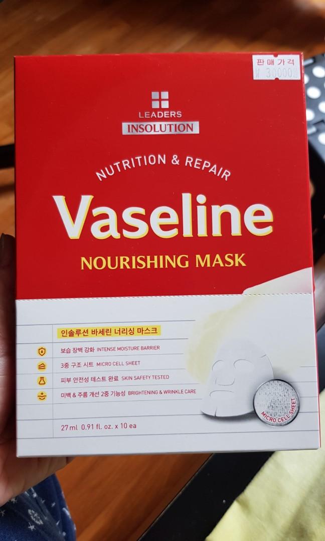 Vaseline nourishing mask, Health & Beauty, Face & Skin Care on Carousell