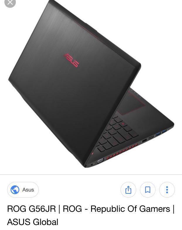 ASUS High Performance Laptop ROG G56JR.201, Computers & Tech, Laptops ...