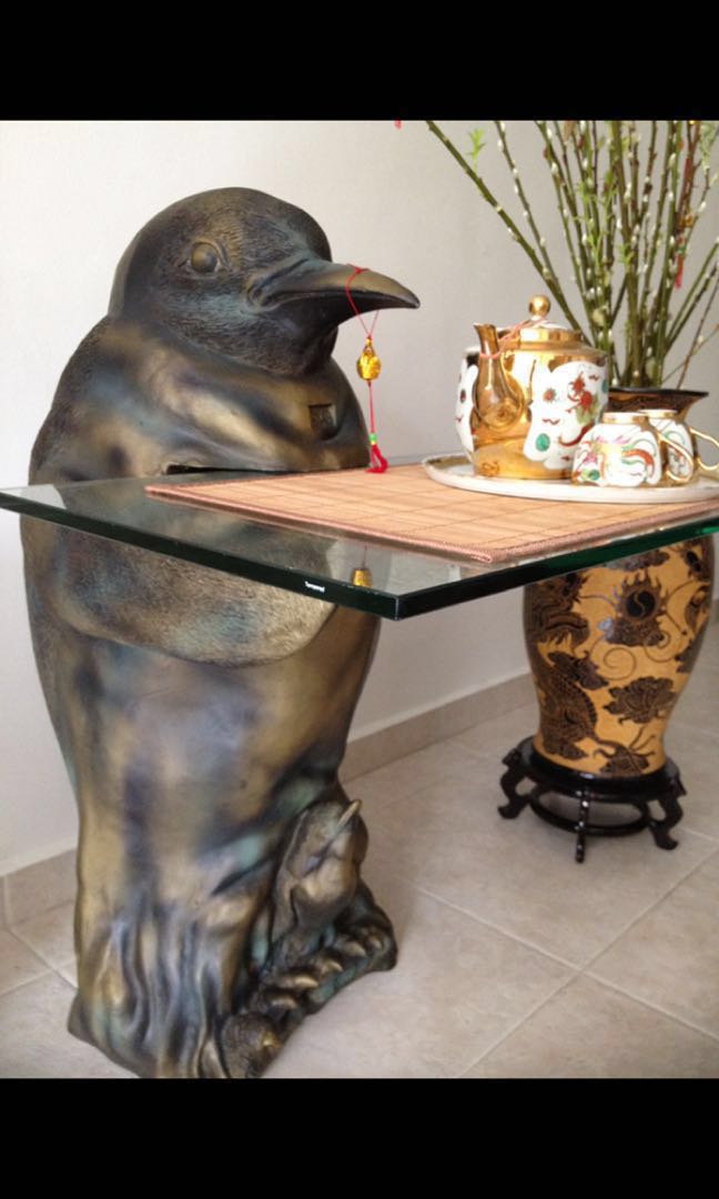 Collectible Rare Penguin coffee table (can use for display), Furniture ...