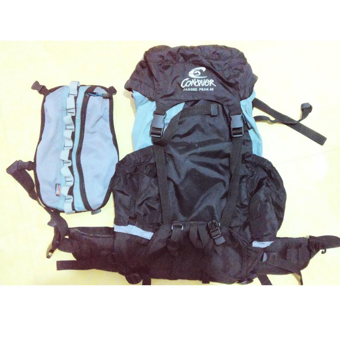 CONQUER JAGGED PEAK 40 HIKING BAG, Sports Equipment, Other Sports ...