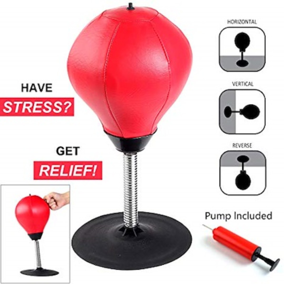 Stress Reliever Desktop Boxing Speed Punching Ball with Pump » Gadget mou