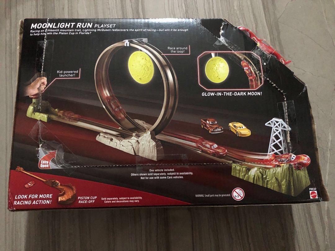 Disney Pixar Mcqueen Cars Moonlight Run Playset, Hobbies & Toys, Toys ...