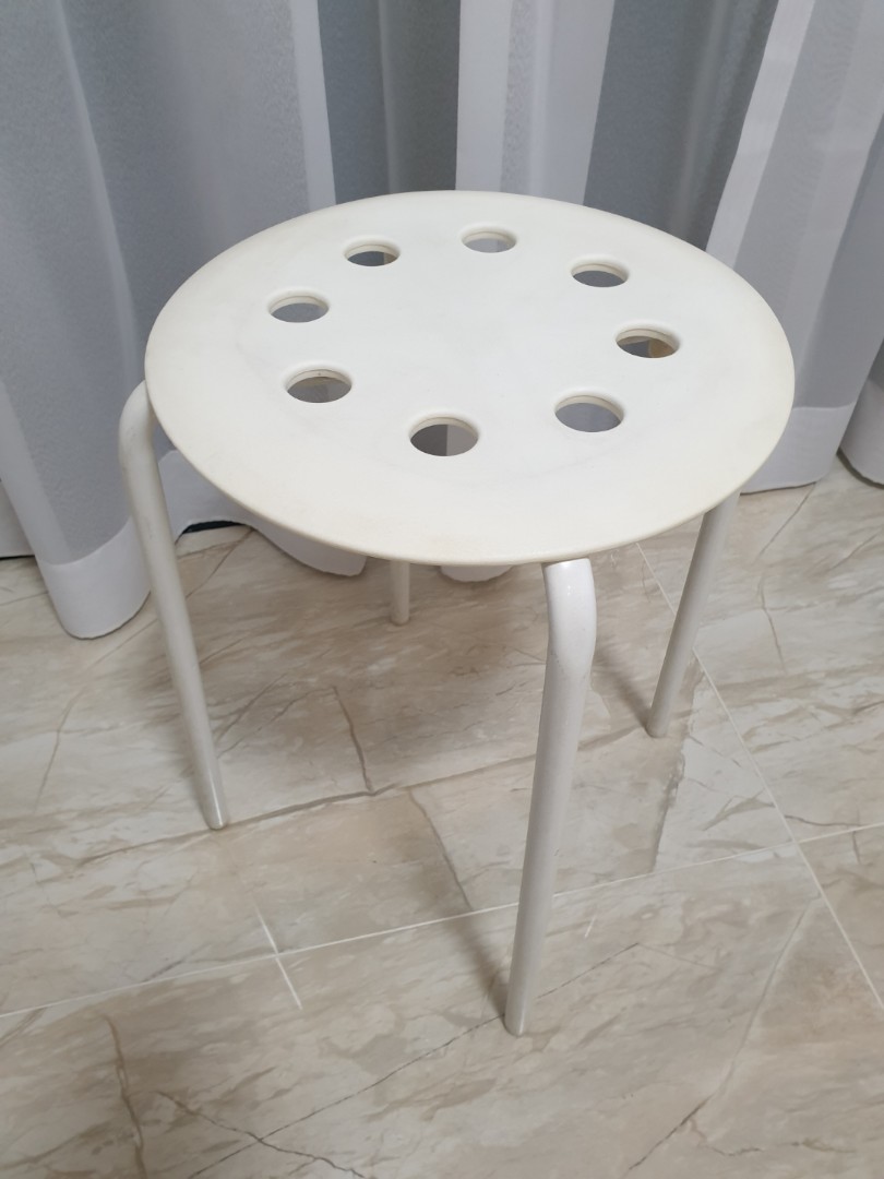 IKEA MARIUS Stool, white, Babies & Kids, Baby Nursery & Kids Furniture ...