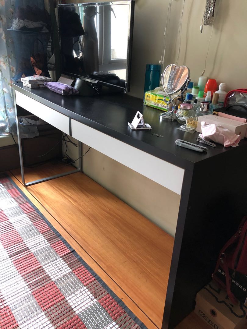 Long study table, Furniture & Home Living, Furniture, Tables & Sets on ...