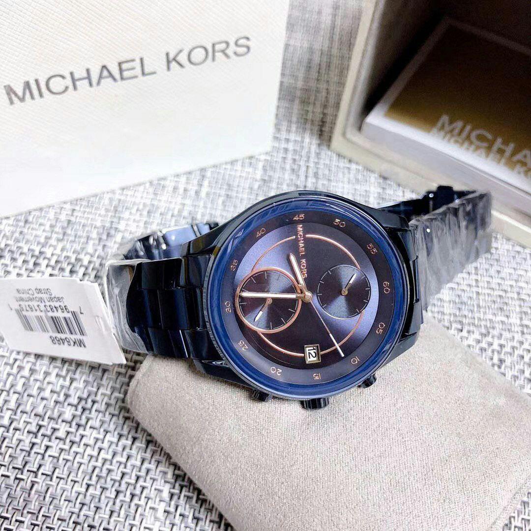 Michael Kors Briar Navy Blue Dial 40MM Multifunction Watch MK6468 ...