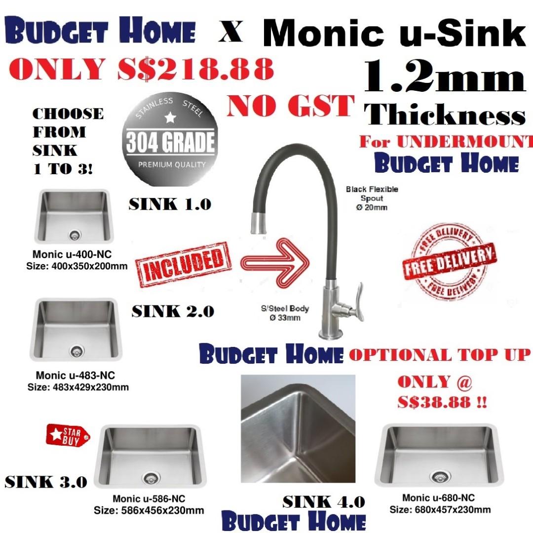 Kitchen sink Monic // Kitchen tap // faucet, Furniture & Home Living ...