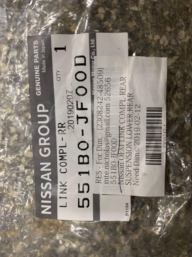 Nissan GTR R35 Rear suspension lower, Car Accessories, Accessories on ...