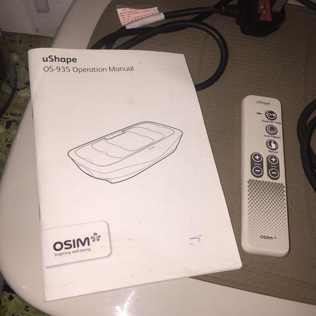 OSIM uShape OS-935 (complete set), Health & Nutrition, Massage Devices ...