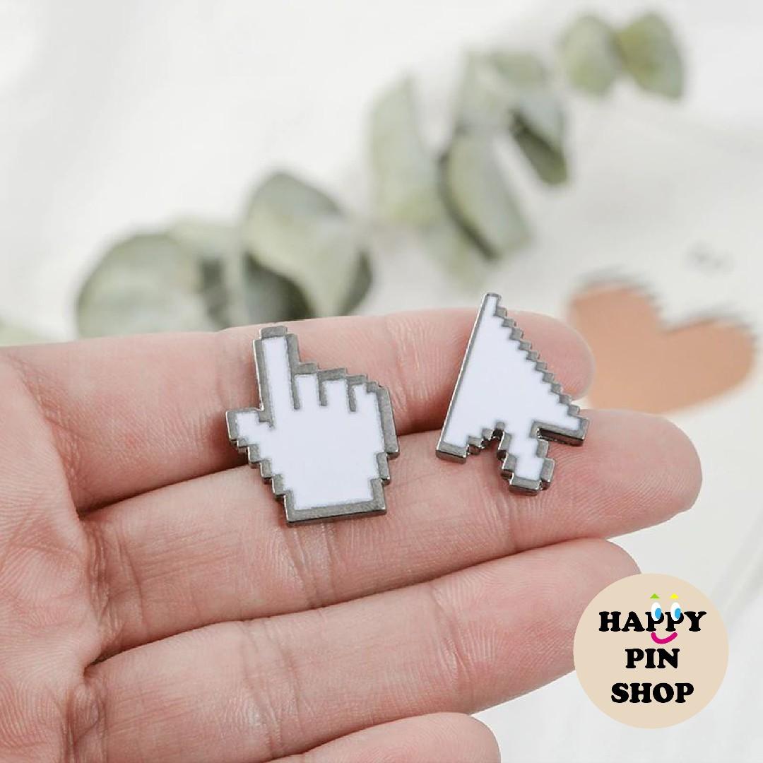 Photoshop Toolbar, Cursor Enamel Pins (retro pins, safety pin backing ...