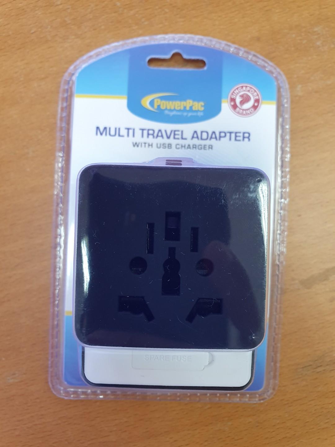 Powerpac Travel Adapter, TV & Home Appliances, Electrical, Adaptors ...