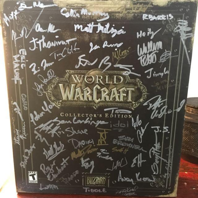 Signed Original World Of Warcraft Collectors Box, Video Gaming, Gaming ...