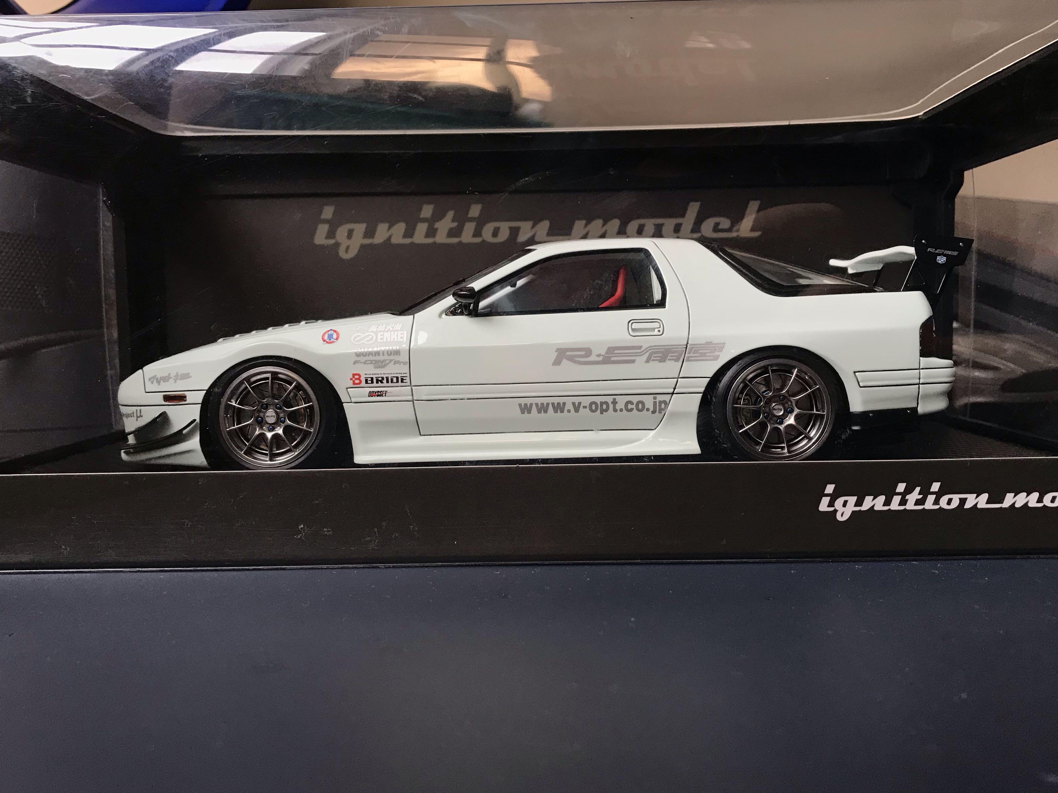 1/18 Ignition Model Mazda RX7 FC3S RE-Amemiya White, Hobbies & Toys, Toys & Games on Carousell