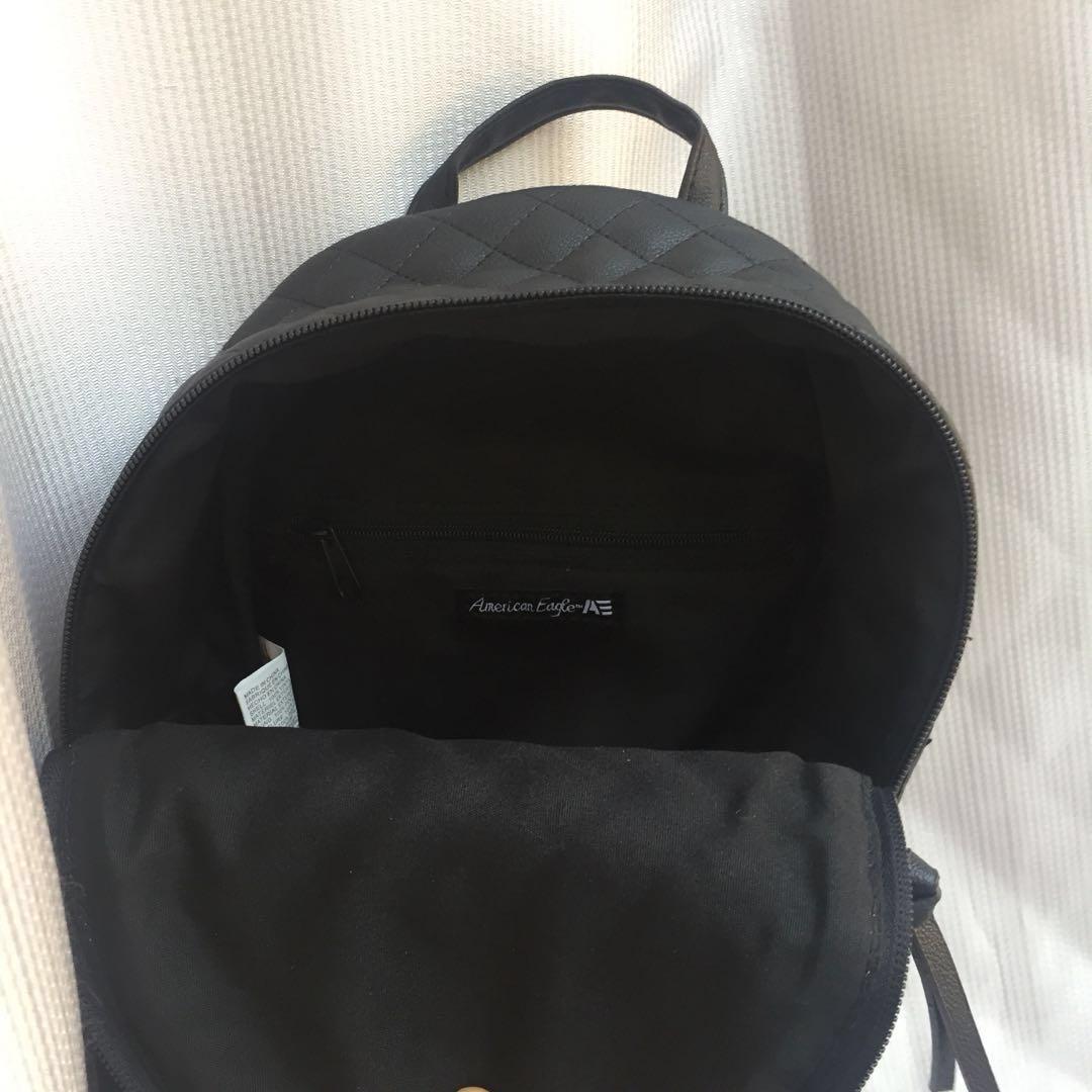 ‼️1 STOCK LEFT‼️ Brand New American Eagle Black leather backpack ...