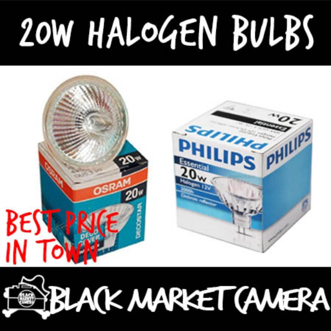 [BMC] 20W Halogen Bulbs (Osram/Philips), Furniture & Home Living ...