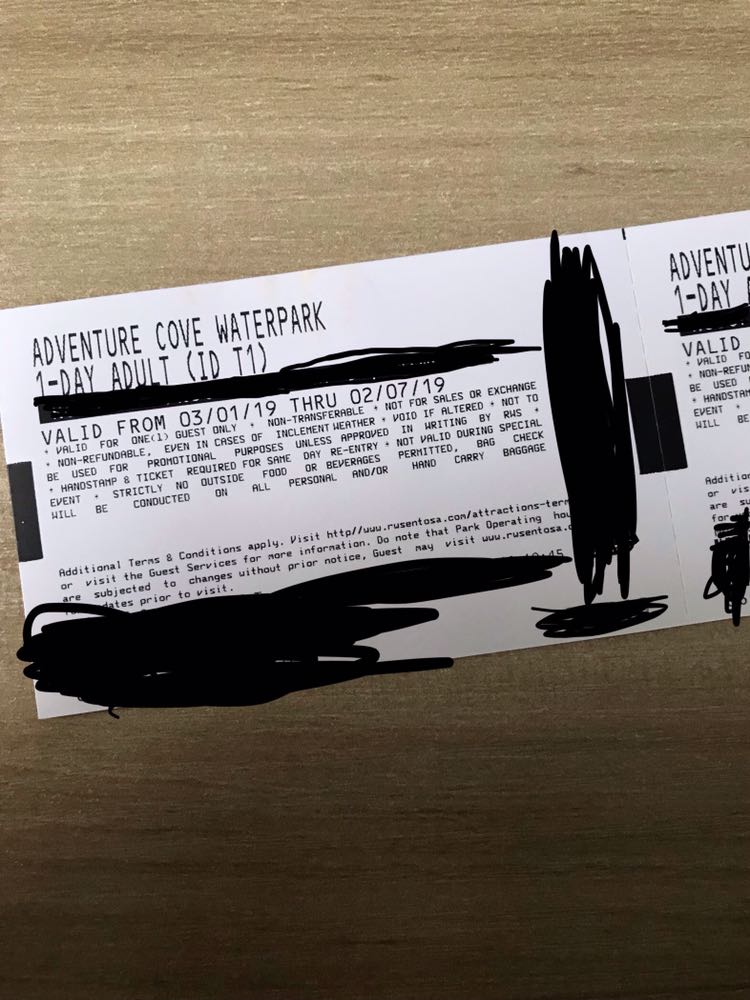 Adventure Cove Waterpark Tickets (Adult), Tickets & Vouchers, Local ...