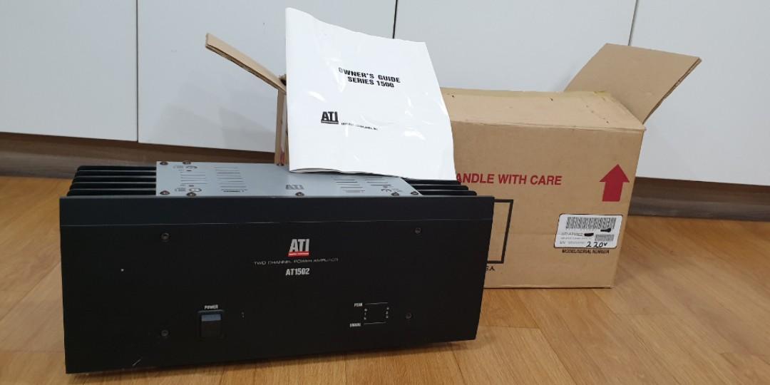 ATI AT1502 2 Channel Power Amplifier, Audio, Other Audio Equipment on ...