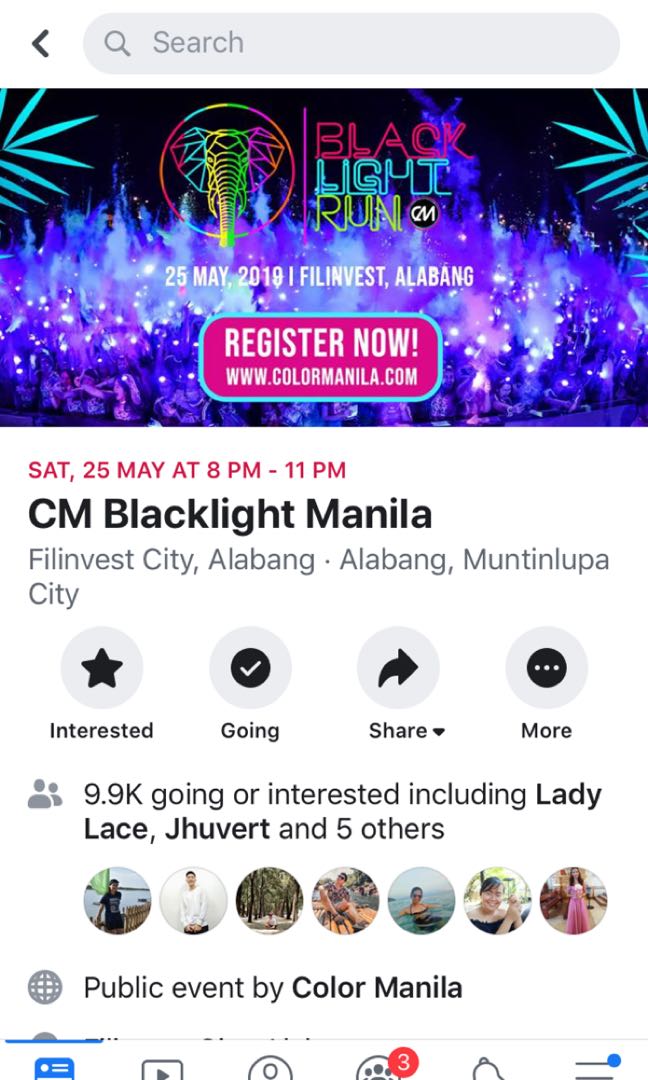 Color Manila Blacklight Run Deluxe Race Kit, Tickets & Vouchers, Event ...