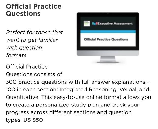 GMAC Executive Assessment - Official Practice Questions (300Qns ...