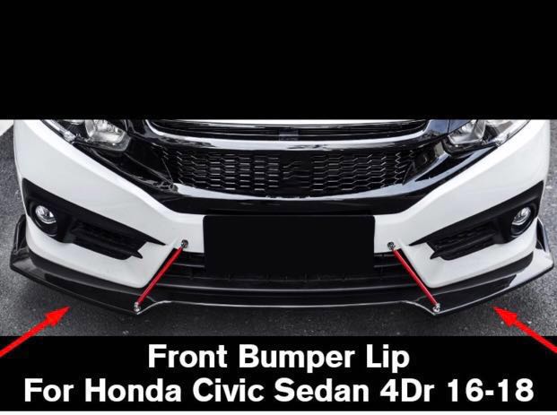 Honda Civic FC Front Lip **Carbon Fibre**, Car Accessories, Accessories ...