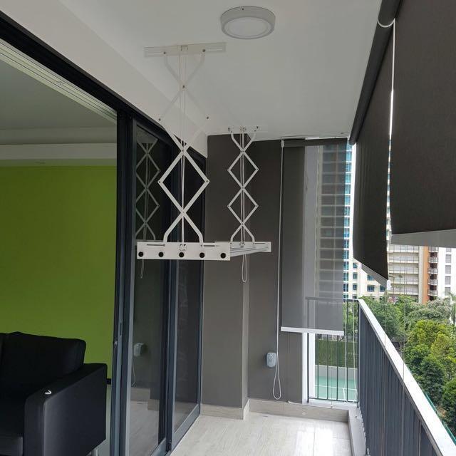 Indoor Laundry System (Manual Pulley System), Furniture & Home Living ...