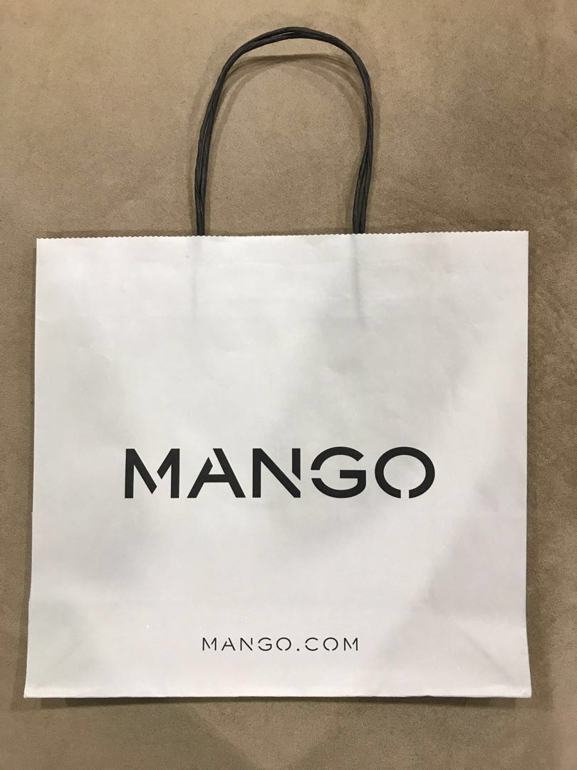 Mango Paper Bag , Luxury, Bags & Wallets on Carousell