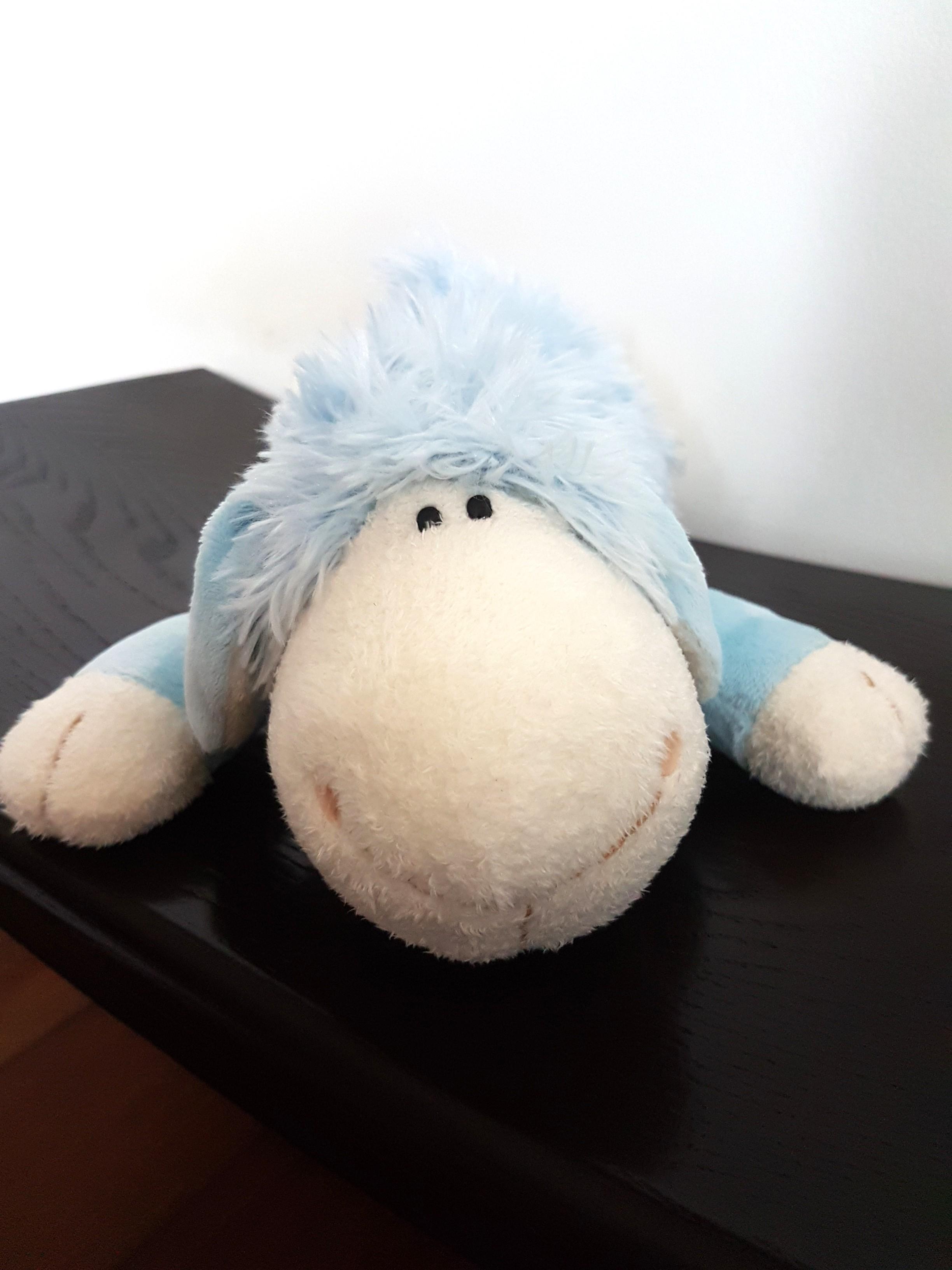 RARE Limited Edition NICI 35cm Blue Jolly Mah Sheep Lying Plush ...