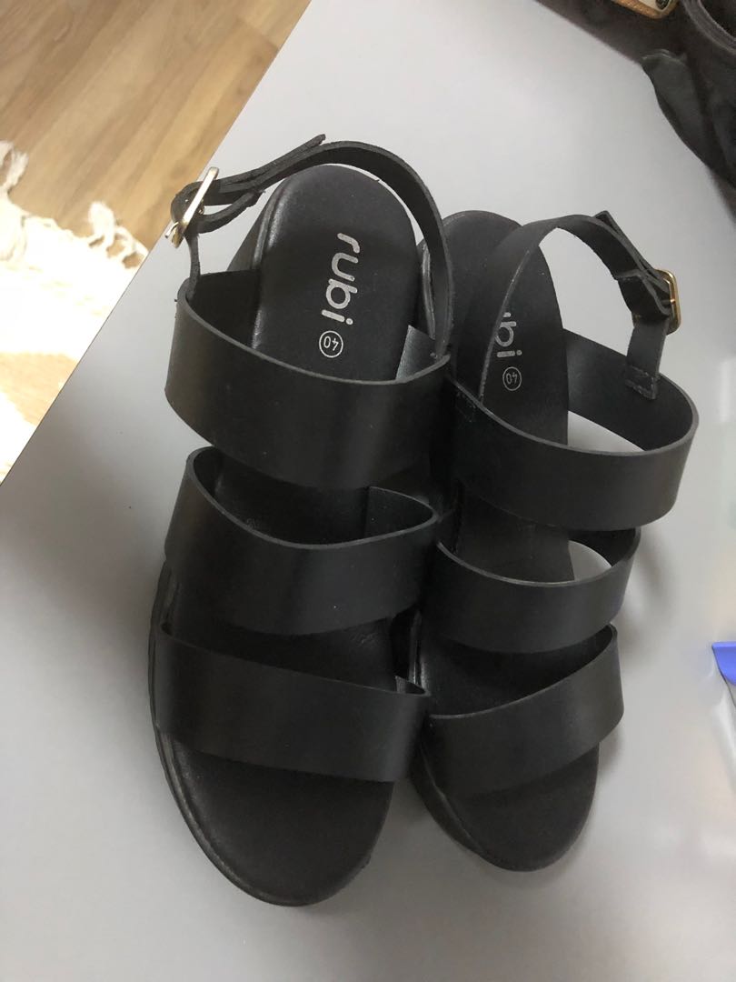 Rubi Black Heeled Sandals, Women's Fashion, Footwear, Sandals on Carousell
